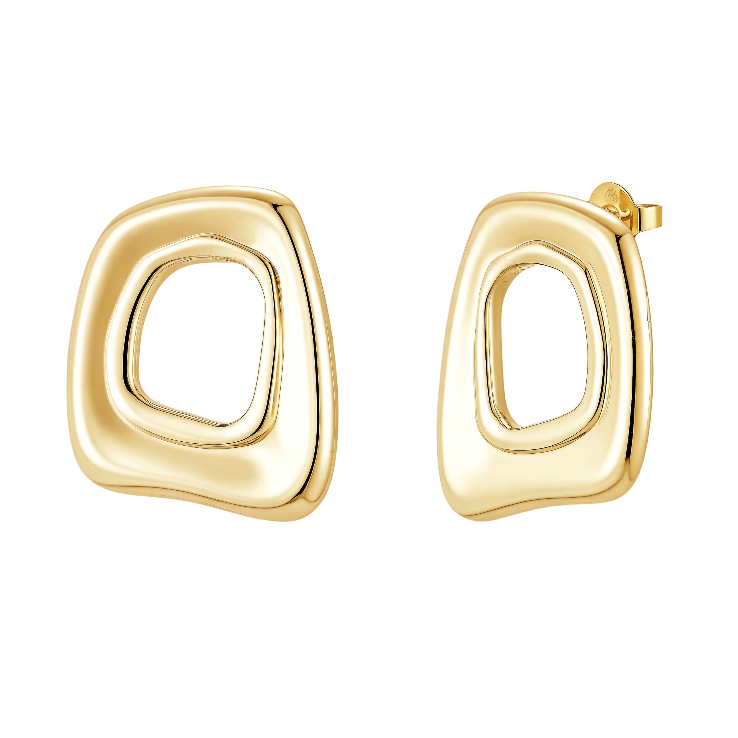 WAAWEES Statement Gold Plated Earrings – Bold, Water-Resistant & Non-Tarnish
